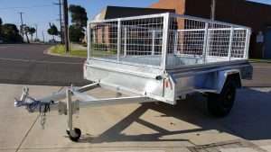8x5 Extra Heavy Duty Full Checker Plate Galvanised Box Trailer With ...