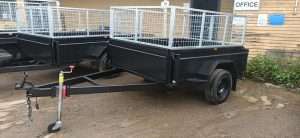 8×5 Deluxe Galvanised Full Checker Plate 2000 Kg Capacity Heavy Duty ...