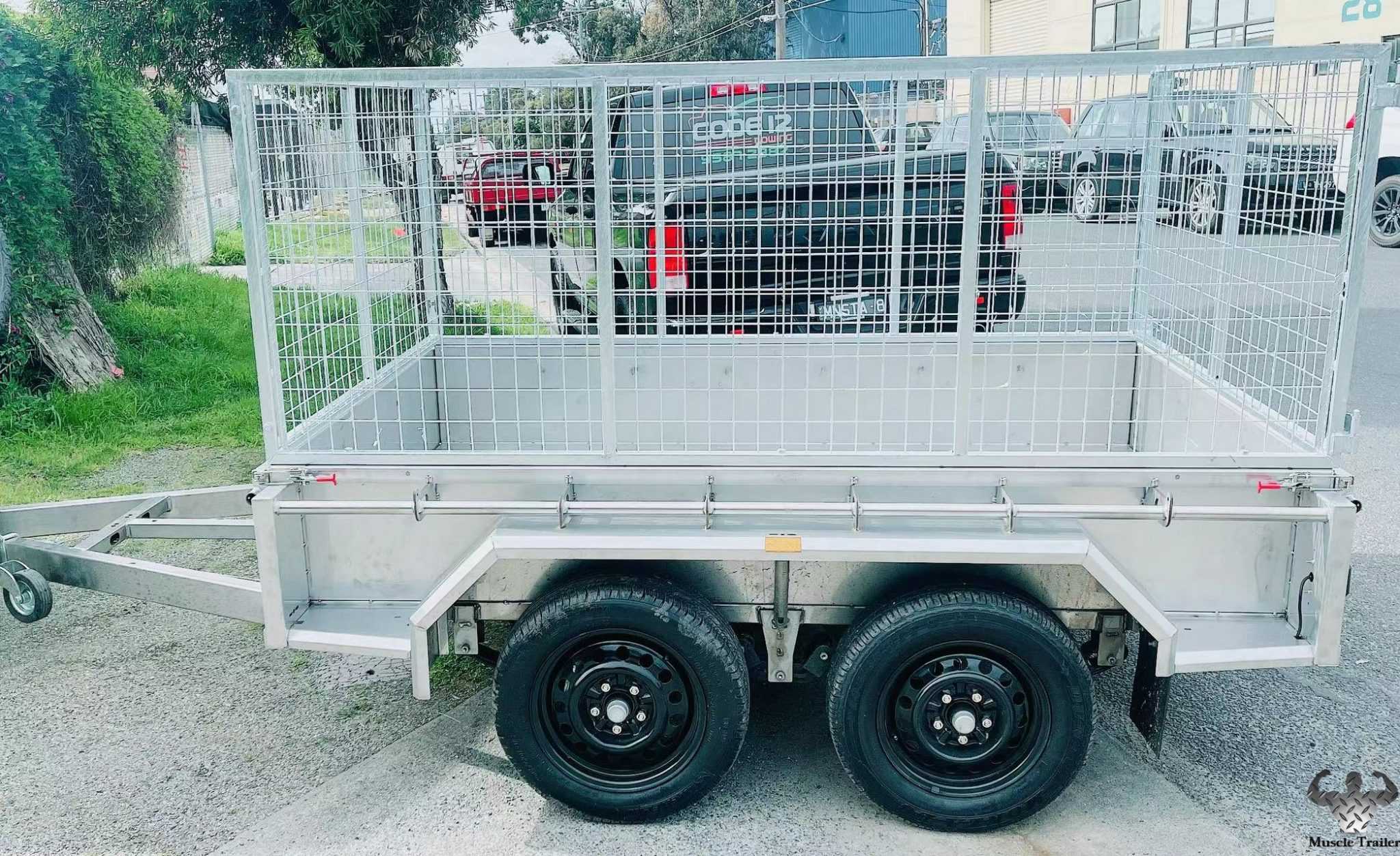 8×5 Stainless Steel Tandem Trailer with high cage 2000kgs - Best ...